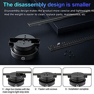 Large 3D Holographic Projector 3D Hologram Fan, LED Hologram Fan Advertising Display Machine 3D Desktop Stereo Display with Audio for Christmas Halloween Party Home Decor 41.5cm/16.3inch