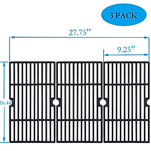 Dyna Glo DGF493BNP 70-01-273 Grill Grates 70-05-104 Wheels Grill Replacement Parts for Dyna Glo DGH474CRP DGB494SPB DGB495SDP-D, 3pcs Grill Grates or 2pcs BBQ Wheels