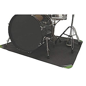 On-Stage DMA4450 DrumFire Non Slip Drum Mat with Bag, 4' x 4'