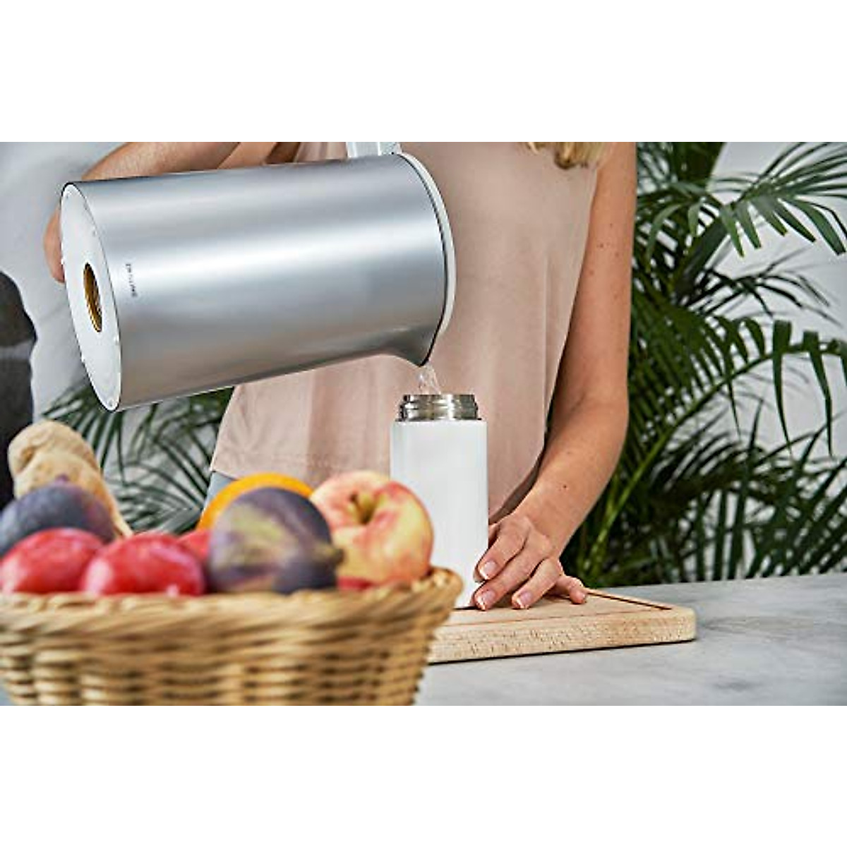 ZWILLING Thermo Tea & Fruit Infuser, 14.2 oz, Silver-White