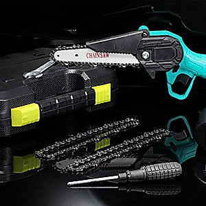 Honoson Mini Chainsaw Replacement Cordless Electric Portable Chainsaw Chain, 24 V Mini Cordless Electric Chainsaw Pruning Shears Chainsaw Chain for Wood Branch Cutting (4 Pieces,6 Inches)