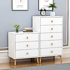 JAYZUUM 8pc Boho Rattan Dresser Knobs, Handmade Wicker Woven, Wood Knobs for Home Decor Boho Furniture Drawer (Caramel)