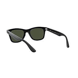 Ray-Ban Rb4640 Square Sunglasses, Black/G-15 Green, 50 mm