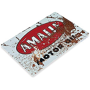 Tinworld Tin Sign Amalie Retro Rustic Oil Gas Metal Sign Decor Garage Cave Auto Shop A210