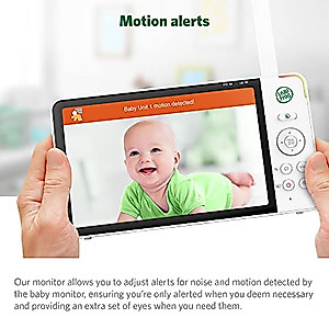LeapFrog LF920HD Color Night Vision Video Monitor, 7" HD Display, 360 Pan Tilt, Night Light, Temp & Humidity Sensor, Up to 15Hrs Video Time, Range Up to 1000ft, Secure Transmission