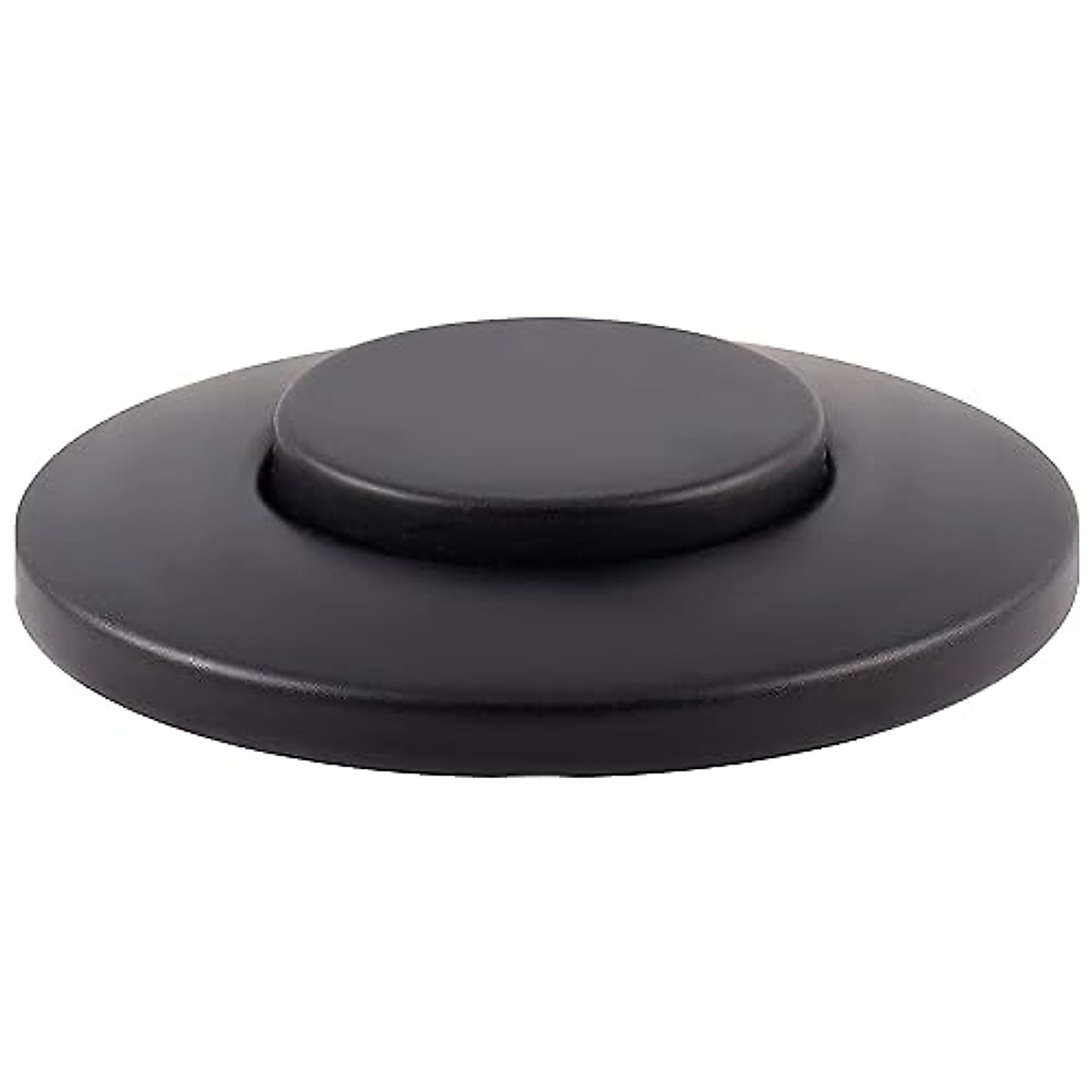 Westbrass ASB-2B3-62 Sink Top Waste Disposal Air Switch and Dual Outlet Control Box, Flush Button, Matte Black