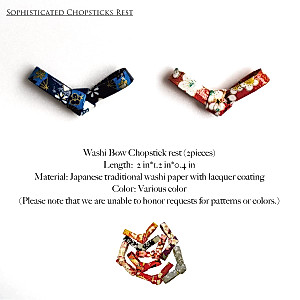 BASARAIDEE, Japanese Natural Wooden Reusable Chopsticks 9.1 Inches 2 Pairs with Holders Gift Set for Couple in Box Made in Japan Japanese gifts For Ramen noodles