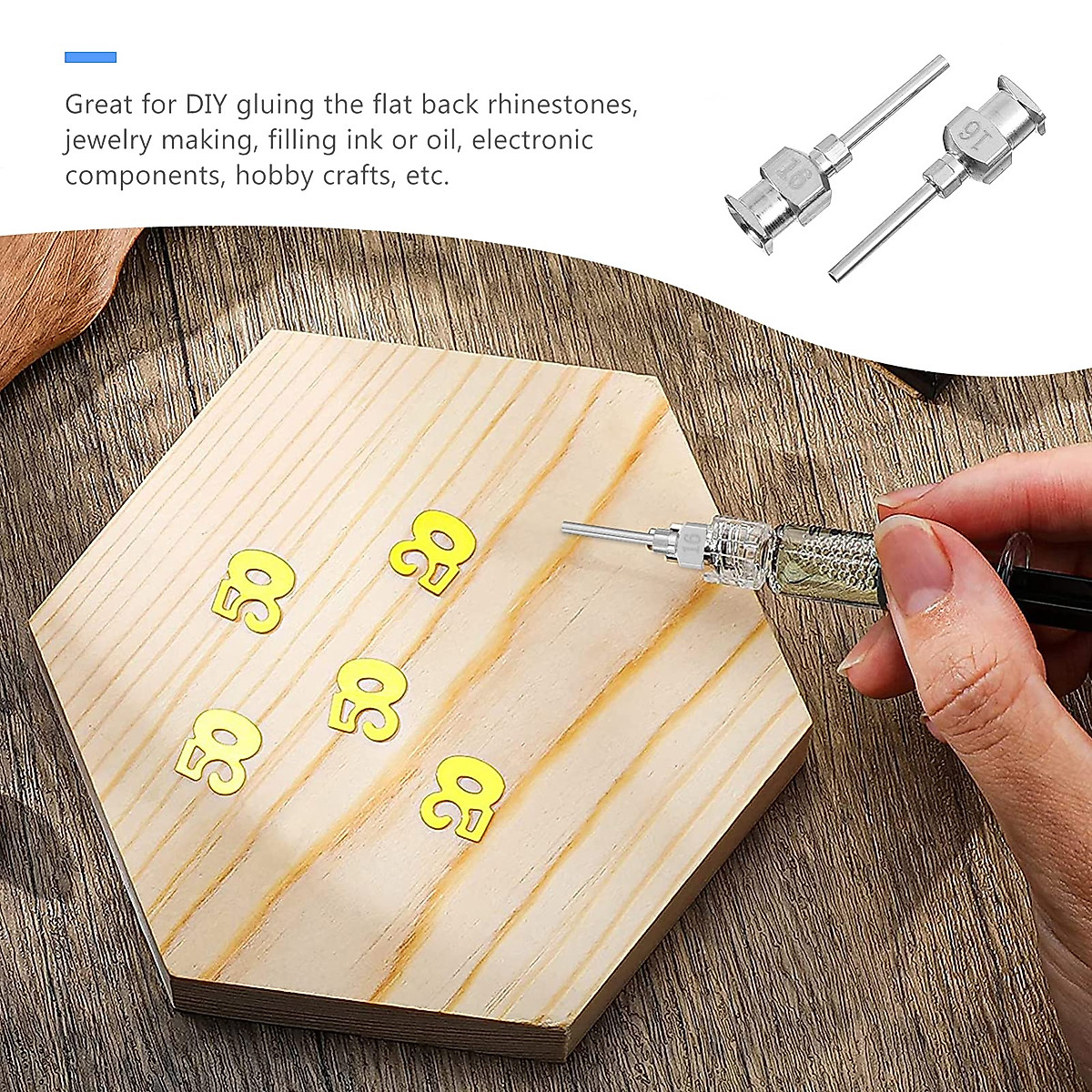 EXCEART 12Pcs Dispensing Needle Blunt Tip Stainless Steel Lock Needles Accuracy Precision- yringe Needle (16G)