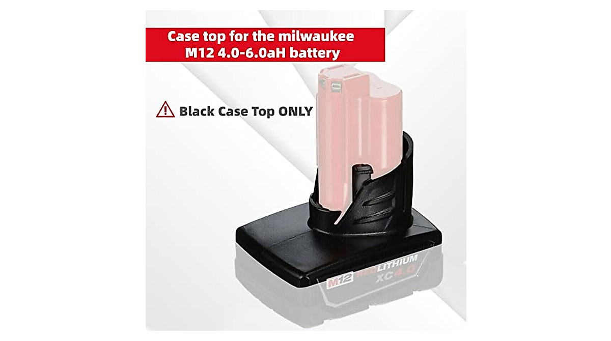 MOONDKIST 4-Pack M12 Battery Case Replacement for Milwaukee