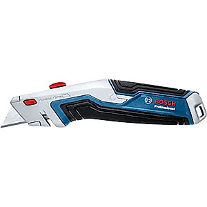 Bosch Professional three-part knife set (incl. utility knife with retractable blade and replacement knife blades in handle, cutter knife, folding utility knife with replacement knife blades in handle)