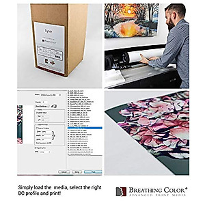 Premium Lyve Matte Canvas Paper Perfect For Use on Professional Makes and Models of Epson, Canon and HP printers preferred by Professionals. 19 mil textured Canvas offered in a 17 inch by 10 ft roll