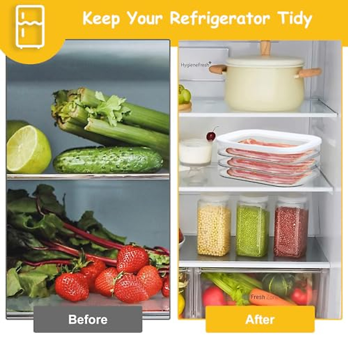 TOWEBOORY 3 Pcs Deli Meat Container for Fridge,Stackable Bacon Lunch Meat Container for Refrigerator,Food Storage Boxes with Lid for Cold Cuts, Salami,for Fridge Airtight Deli Holder