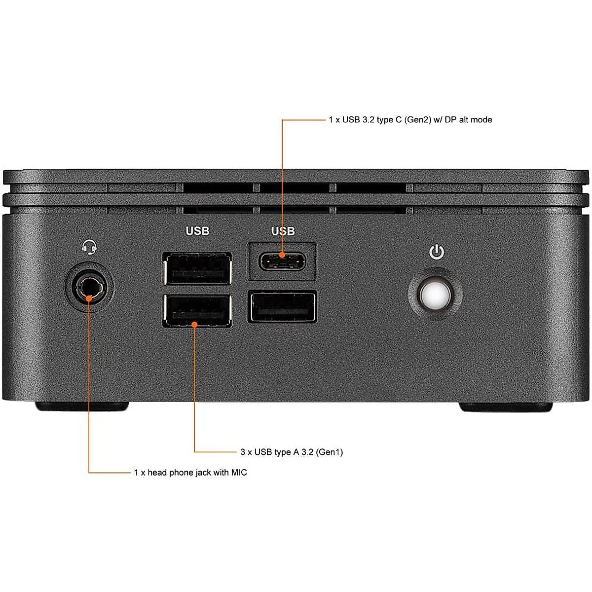 Gigabyte BRIX GB-BRR7H-4800-BWUS Ultra Compact PC Kit (AMD Barebone AMD, Include AMD RYZEN R7-4800U CPU)