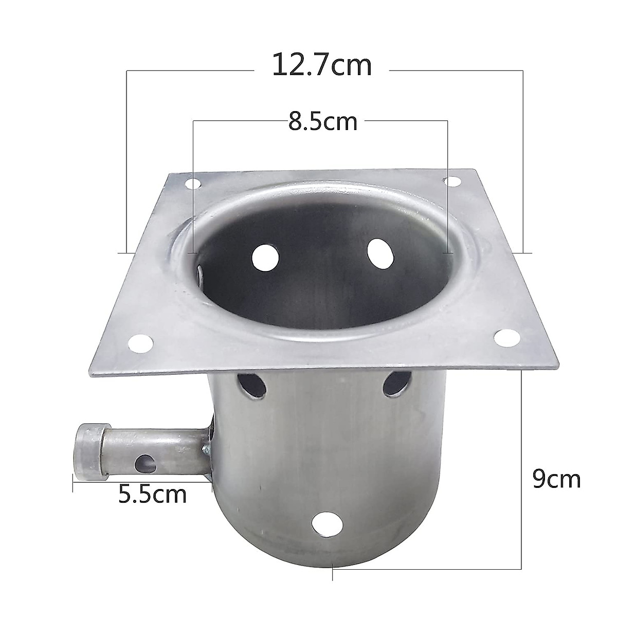 FCCUM Fire Burn Pot Replacement Parts for Traeger Pellet Grill,Compatible with Traeger Grill and Most Pit Boss Grills