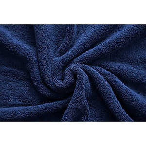 American Veteran Towel, Hand Towels for Bathroom Set of 4, 100% Cotton Turkish Hand Towel Sets Clearance Prime, Soft Hand Face Towels, Navy Blue Hand Towels