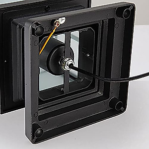 Post Lights Outdoor Waterproof Castlight Casting Aluminum Glass Post Cap Lights Modern Simple Villa Wall Gate Pillar Lamp LED Night Safety (Bronze B) (Dark A)