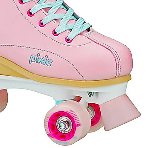 Roller Derby Pixie Adjustable Girl's Roller Skates Pink Medium (3-6)