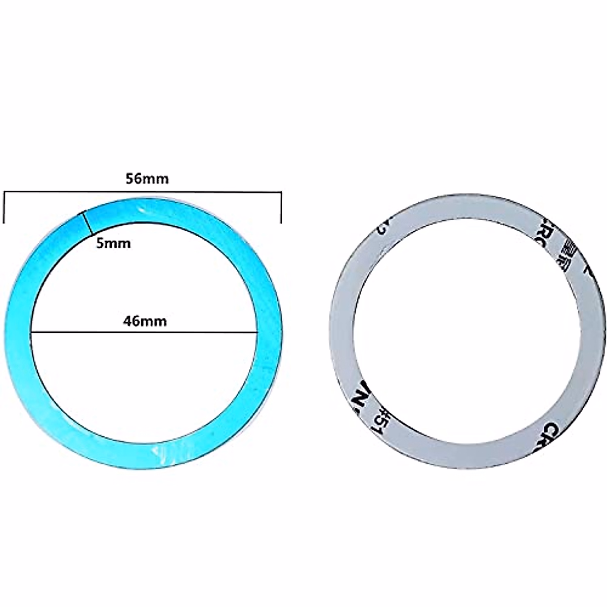 BoxWave Smart Gadget Compatible with Bose QuietComfort Earbuds (Smart Gadget by BoxWave) - MagnetoSafe Ring, Add Magnet Functionality Adhesive Alloy for Bose QuietComfort Earbuds - Metallic Silver