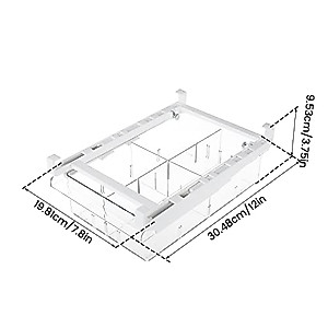 Txkrhwa Fridge Drawer Organizer Clear Refrigerator Organizer Bin Fridge Pull Out Food Storage Box Space Saving Kitchen Egg Holder Fruit Storage Sliding Container for Fruit Vegetable Egg(Four grid)