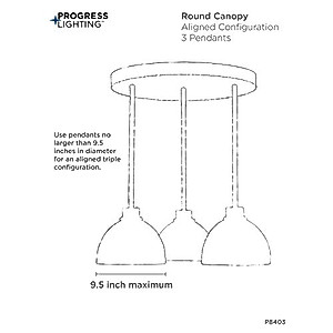 Progress Lighting P8403-09 Traditional/Casual Canopy Accessory, Brushed Nickel
