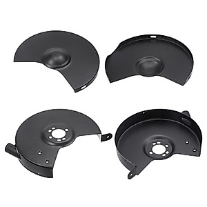 HARFINGTON Bench Grinder Wheel Inner and Outer Right Guard Cover 9.84" Carbon Steel Right Guard Cover Shroud Set with Screw for Bench Grinder Polisher, Black