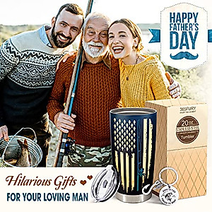 Fishing Gifts for Men - Fishing Gifts - Fathers Day Fishing Gifts for Dad, Husband, Boyfriend - Birthday, Christmas Fishing Gifts for Fisherman - Funny Fishing Gift, Fishing Coffee Mug Tumbler 20Oz