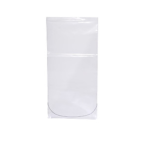 ALFA FISHERY BAGS Round Corners Bottom Leak Proof Clear Plastic Fish Bags Size 10 Inches for Marine & Tropical Fish Transport 2 mil. (10" x 24" / 100 Pack)