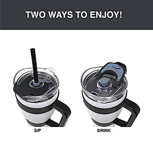 Hydraflow Capri - Triple Wall Vacuum Insulated Water Bottle with Handle (50oz, Powder Aqua) Stainless Steel Metal Thermos, Reusable Leak Proof BPA-FREE for Sports and Travel