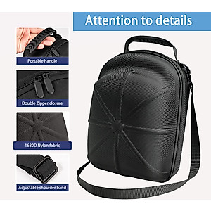 Hat case for Baseball Cap, Hard hat Travel case, caps Holder, Baseball Hat Organizer, Holding up to 6 caps for Travel and Home Storage Black