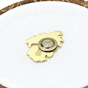 Awesome Pattern Studio Needle Minder Set - Mandala Dragon Magnetic Needle Minder + 2 Needle Threaders + Crane Scissors. Enamel Pin for Cross Stitch, Embroidery and Craft