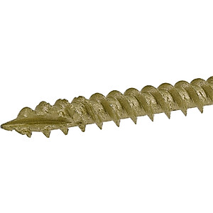 Power Pro 47870 Lag Screws, 5/16" x 3-1/2", Star Drive Construction Lag Screws, Rust Resistant, Ceramic Coated Bronze, 1lb Box, 25 pcs