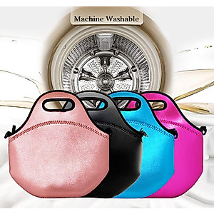 YIDA Neoprene Insulated Lunch bag, Lunch tote Boxes Bags for Women Men Work Office Picnic Travel (Rose Gold)