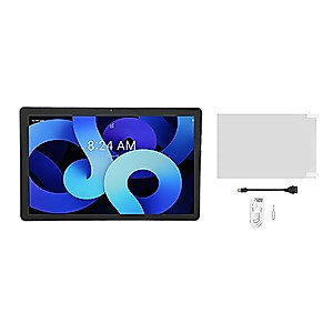 FOLOSAFENAR Smart Tablet, 8 Core 2560X1600 Resolution WiFi Tablet Powerful Chipset 10.36 Inch for Video for Working (Gray)