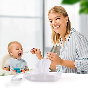 Susimond 6pcs Portable Wet Wipe Pouch Dispenser, Refillable Reusable Wipe Holder, Eco Friendly Baby Wipes Dispenser Container, Travel Wet Wipe Container for Travel, Strollers, Backpacks