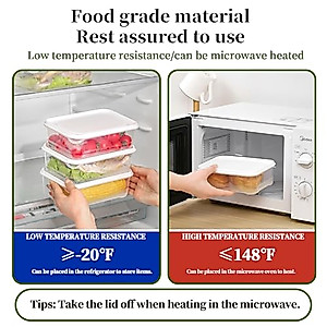 NXCJINYU Food Storage Containers, 36-Piece,Plastic Deli Containers with Lids, Slime, Soup, Meal Prep Containers 、Stackable 、Leakproof 、Microwave、Dishwasher、Freezer Safe- Reusable,for Kitchen Storage