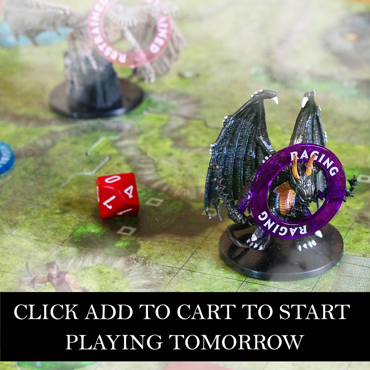 Kraftex DND Condition Rings [96pcs]: DND Accessories for Dungeon Masters to Track DND Spell Effects. Condition Markers D&D Accessories use as DND Tokens, DND Ring, DND Status Markers or DM Tools.