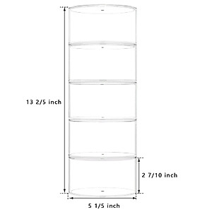 NIUBEE Belt Organizer, Acrylic 5 Layers Belt Case Storage Holder and Display for Accessories like Jewelry,Watch,Bracelets