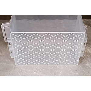 Storage Organizer Set of 1 QT, 2.5 QT and 4 QT Storage Containers with Lid, Set of 9, Clear