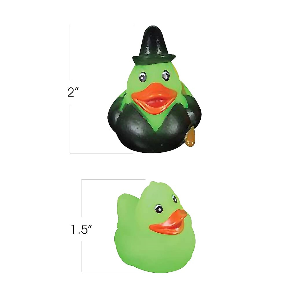 ArtCreativity Halloween Glow-in-The-Dark Mini Rubber Duckies, Set of 24, Variety of Halloween Characters, Trick or Treat Supplies, Goodie Bag Fillers, Party Favors, Halloween Themed Bathtub Toys