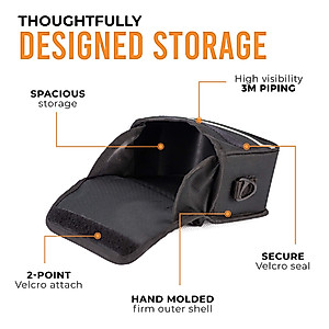 Kulie Urban Tourist Bicycle Bag, Bike Accessories with Straps for Bike Handlebars, Waterproof Bike Bags Cross Body Style, Bike Bags Handlebar, 2L, Black