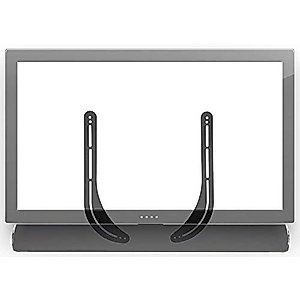 Mount-It! Soundbar Mount, Universal Sound Bar TV Bracket for Mounting Above or Under TV, Fits Sonos, Samsung, Sony, Vizio, Adjustable Arm Fits 32 to 70 Inch TVs, 33 Lbs Capacity, Black