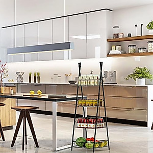 ETELI Water Bottle Organizer Storage 4 Tier Metal Drink Beverage Organizer Free Standing Triangular Water Bottle Rack Stand Holder Shelf for Kitchen Pantry, Black