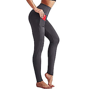 NELEUS 3 Pack Tummy Control High Waist Running Workout Leggings,9017,Black,Grey,Navy Blue,3XL