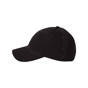 Flexfit 6997 Low Profile Garment Washed Cotton Cap - Extra Extra Large (Black)