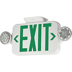 Compass CCG Hubbell Lighting LED 2 Head Emergency Light, White