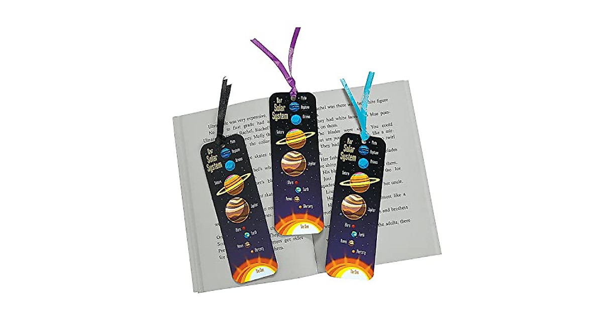Fun Express 48 Count Laminated Solar System Bookmarks | School ...