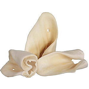 Redbarn All-Natural Cow Ears Chews for Dogs - Single Ingredient Rawhide Alternative Supports Joint and Dental Health - Grain Free Treat Made Without Chemicals - Case of 100 Ears