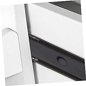 1 Pair Keyboard Track Black Serving Tray Computer Desk Accessories Parts Tray Under Desk Keyboard Tray Under Table Drawe