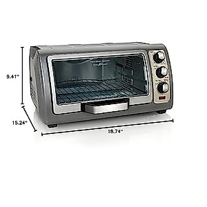 Hamilton Beach (31126) Toaster Oven, Convection Oven, Easy Reach,Silver