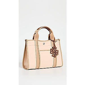 Tory Burch Women's Twill Small Tory Tote, Coy Pink, One Size